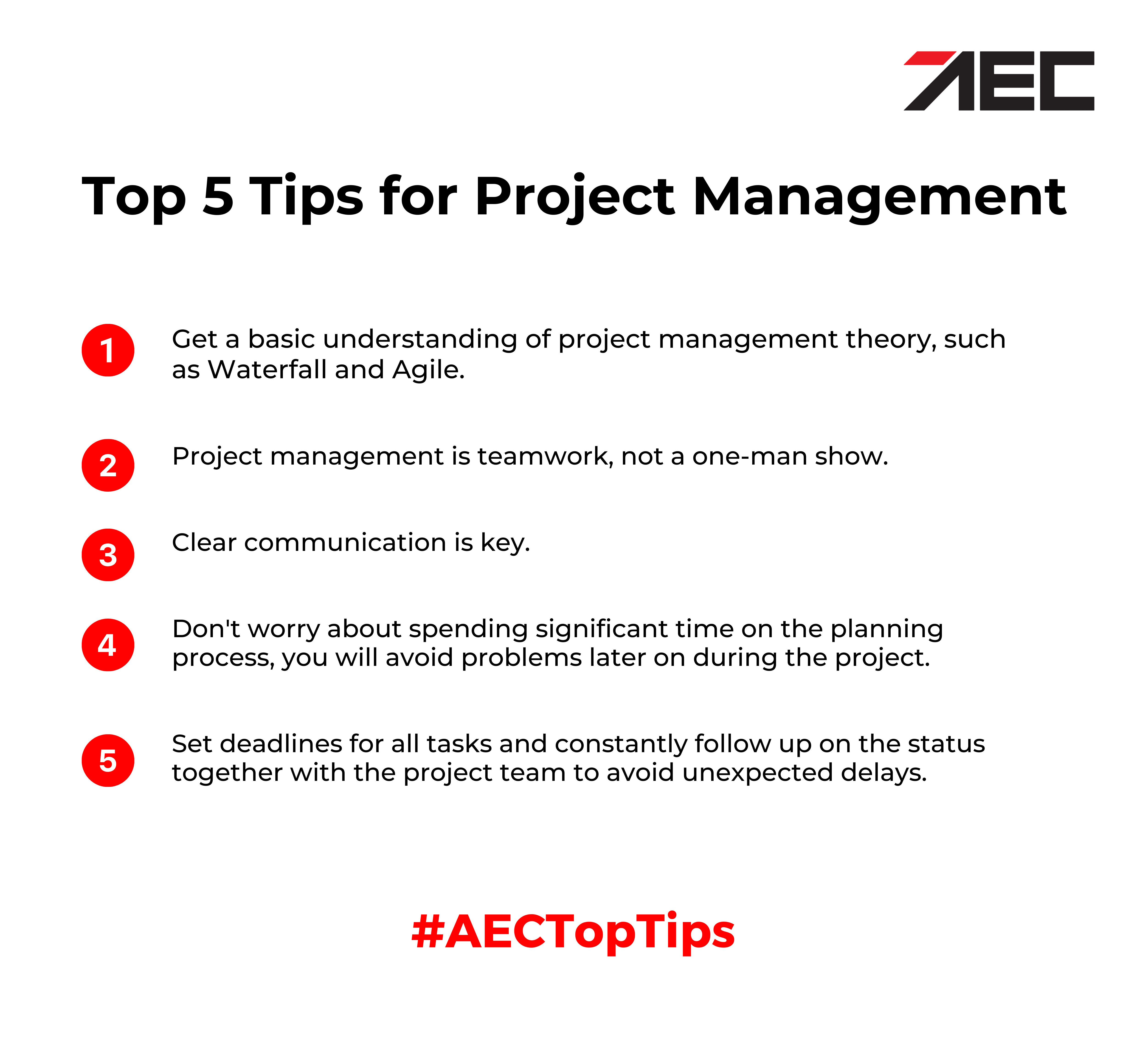 Top Tips for Successfully Managing Projects from One of AEC’s Project ...